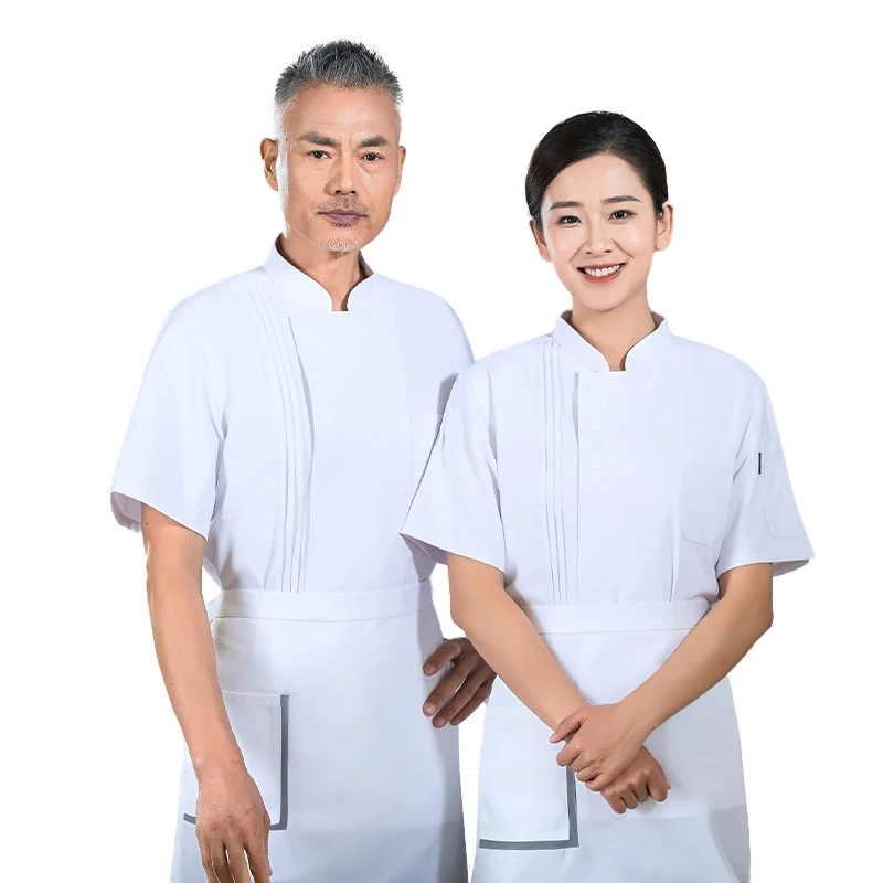 Cook-Jacket-Hotel-Cooking-Clothes-Tops-Chef-Shirt-for-Men-Summer-Men ...