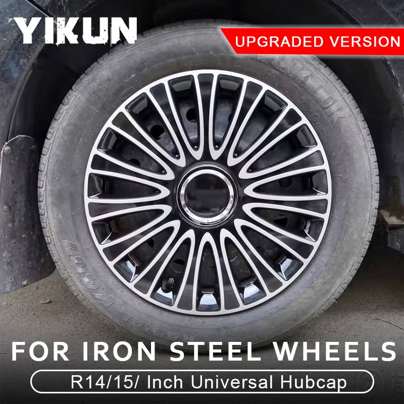 4PCS Car Universal Wheel Cover Hubcap R14 R15 R16 Inch Replacement Hub ...