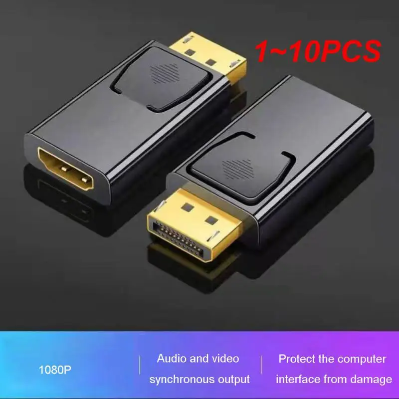 1-10PCS-DP-To-HDMI-compatible-Adapter-For-PC-TV-Cable-Computer-Monitor ...