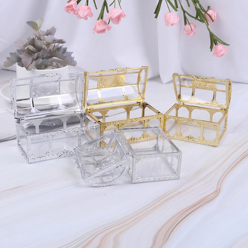 Creative Candy Box Transparent Organizer Trinket Treasure Storage Chest ...