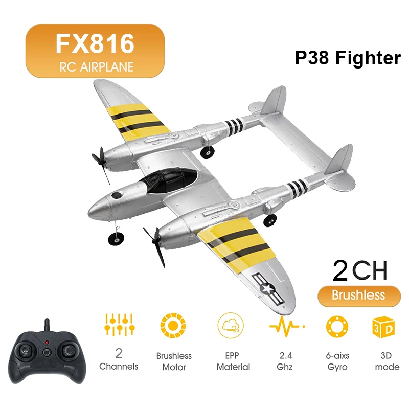 Epp Foam Rc Glider Fixed Wing 2.4g 2ch Radio Control Plane Simulation ...