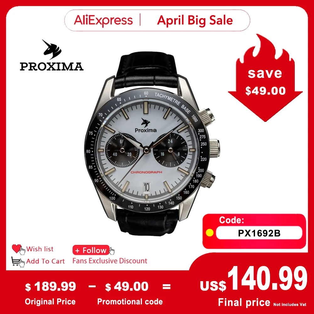 Proxima-New-Design-Panda-Men-s-40mm-Quartz-Watch-Ceramic-Bezel-Business-Waterproof-Watches-Men ...