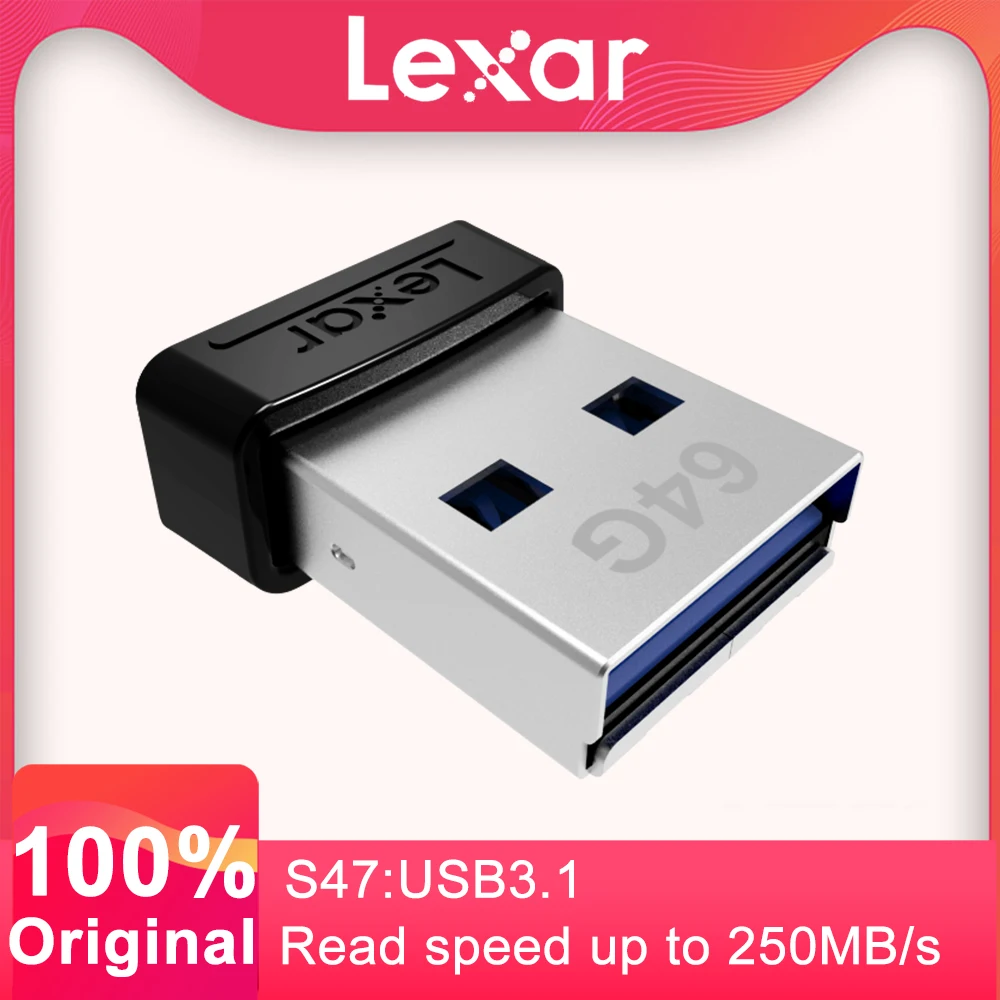 Lexar-New-Original-JumpDrive-S47-USB-3-1-Flash-Drive-32GB-64GB-128GB ...