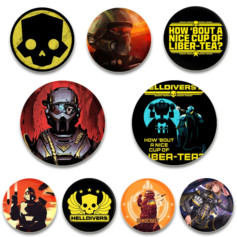 58-44-32mm-Hot-Sniper-Game-HELLDIVERS-2-Cartoon-Badges-Handmade ...