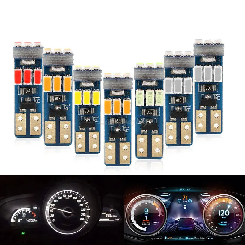 10-100pcs-T5-W3W-W1-2W-W2X2-6d-LED-Bulb-Canbus-Car-Board-Instrument ...