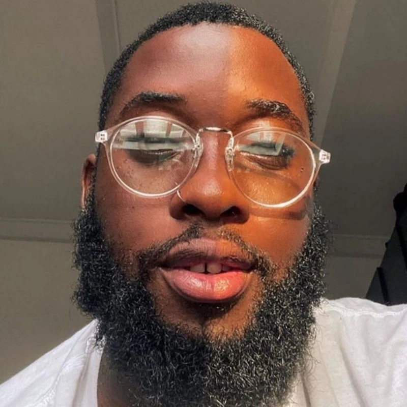 Fashion Transparent round glasses clear frame Women Spectacle myopia ...