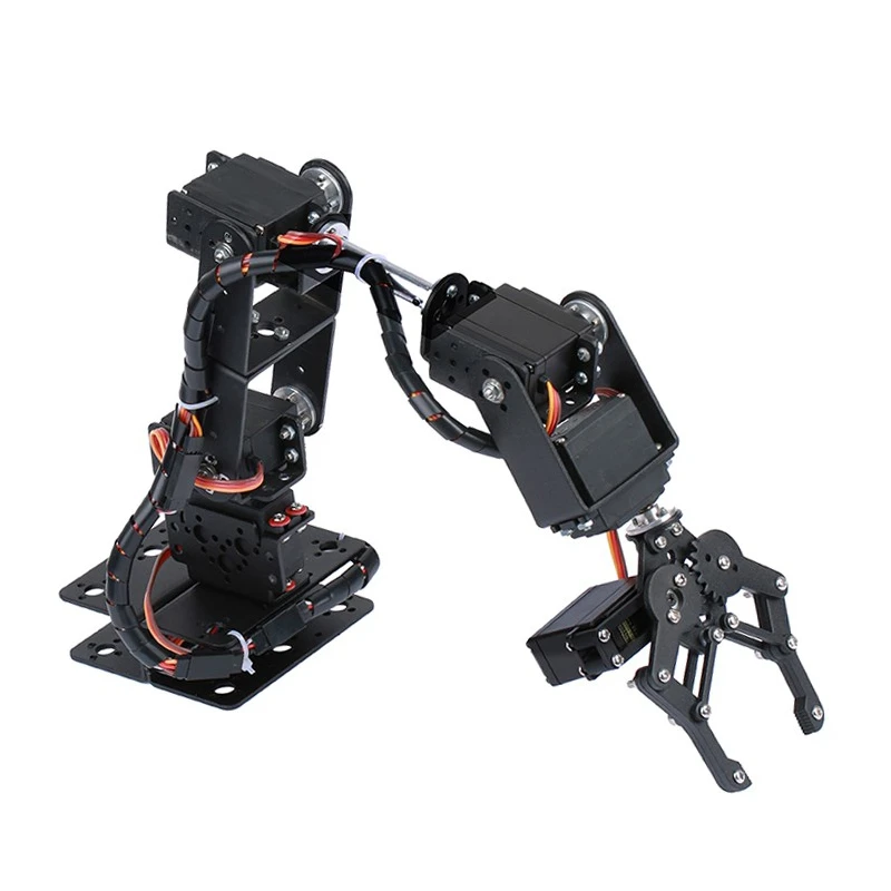 360 Degrees 6 DOF Robot Metal Alloy Mechanical Arm Claw Kit MG996R for ...