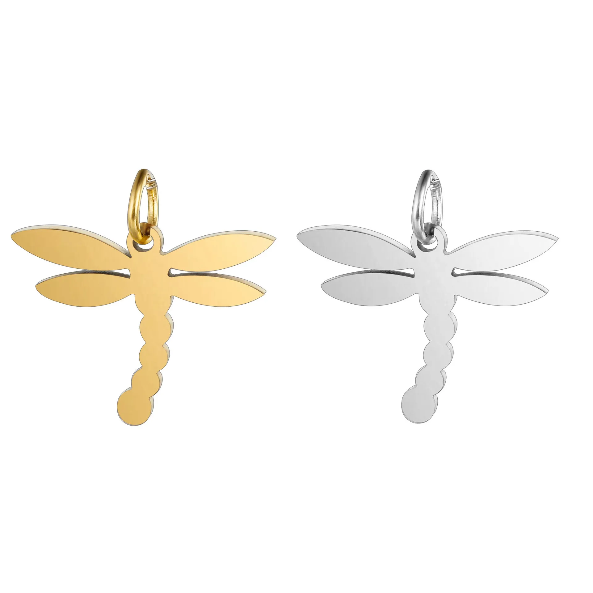 DOOYIO dijes de libélula de acero inoxidable, colgante para collar, pulsera, pendiente ...