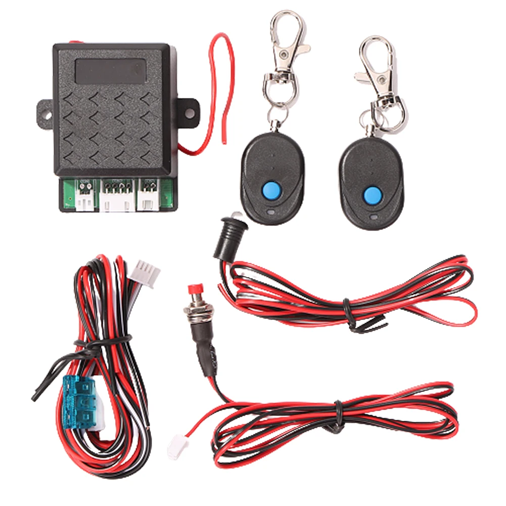 Wireless-Engine-Locking-Alarm-System-12V-Car-Engine-Locking-Anti-theft ...