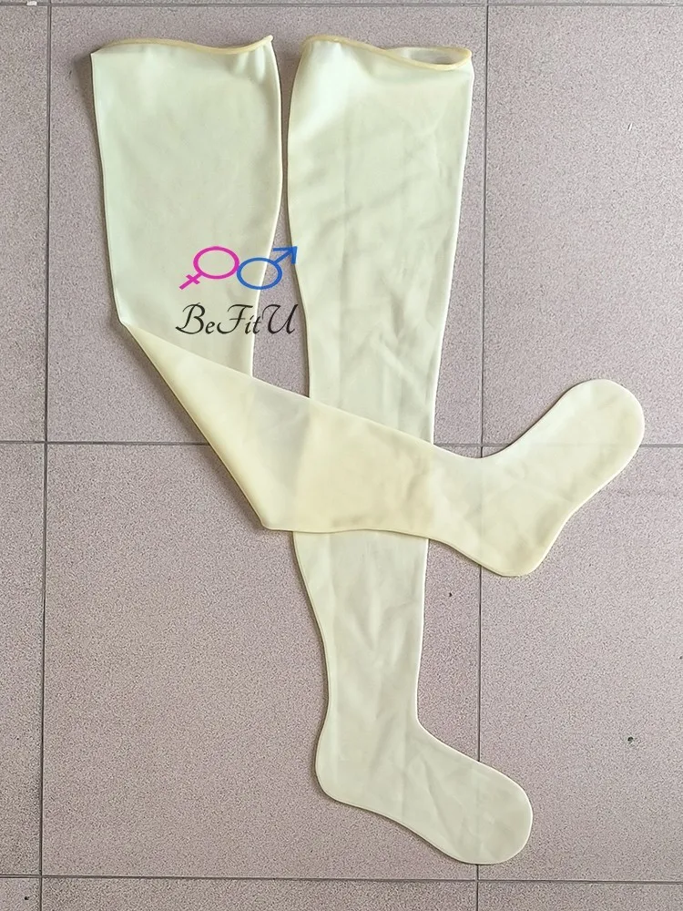 New clear color Latex Stockings Cosplay Hosiery sexy Hose Long socks ...