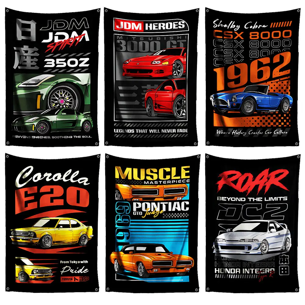 3x5-Ft-JDM-Car-1-Flag-Polyester-Digital-Printing-JDM-Car-Banner-for ...