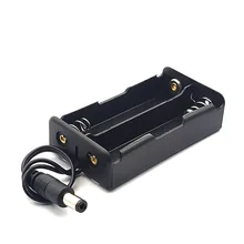 18650 배터리 홀더 18650 배터리 박스 18650 배터리 케이스, DC 5.5x2.1mm 전원 플러그 시리즈 연결, 2 ...