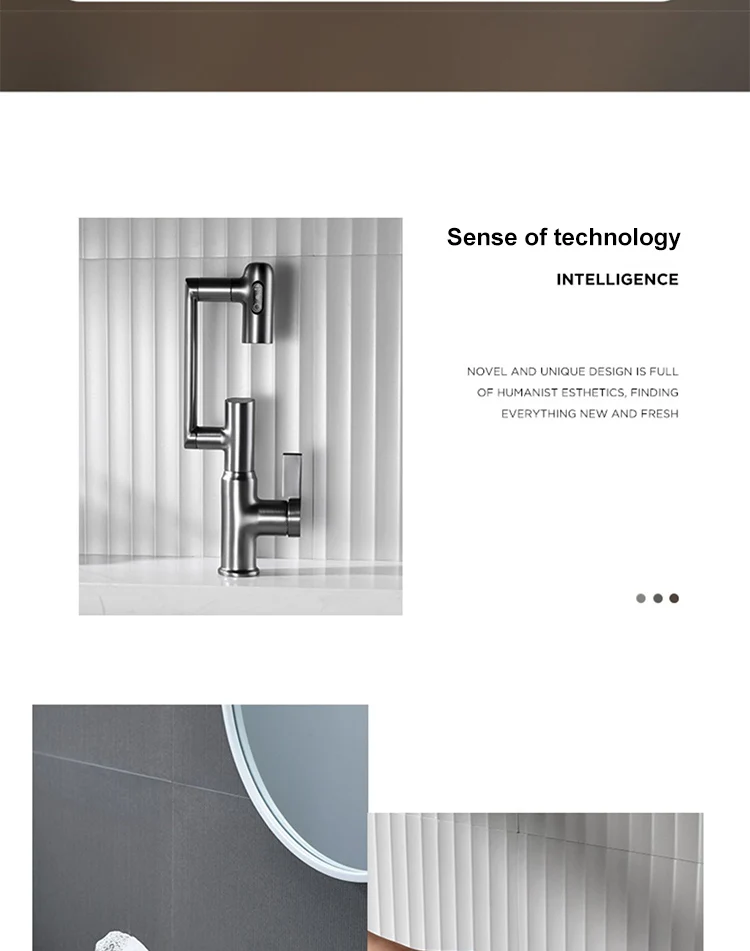 Luxury Swivel Faucet with Temperature Display - FaucetBazaar