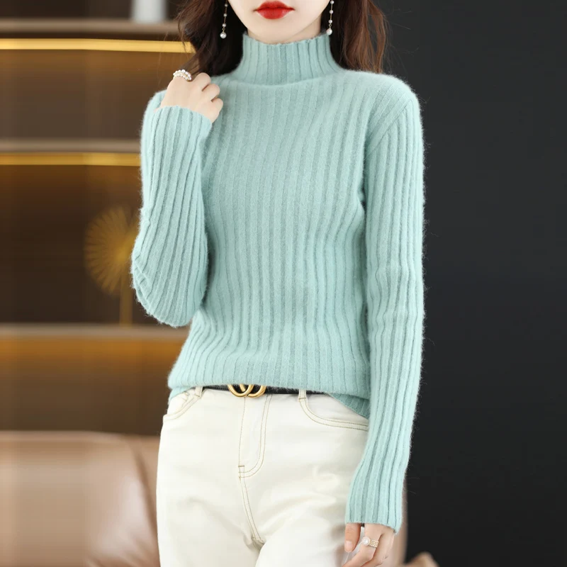 Women Cashmere Sweater Mink | Women Sweater Winter Mink | 100 Knitted ...