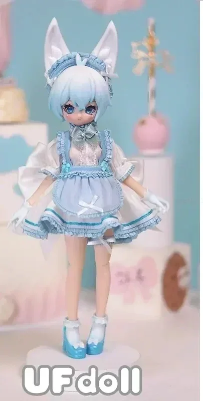 Figura original de la serie Mini Tea de Ufdoll, caja ciega, muñeca Bjd móvil, serie de ...