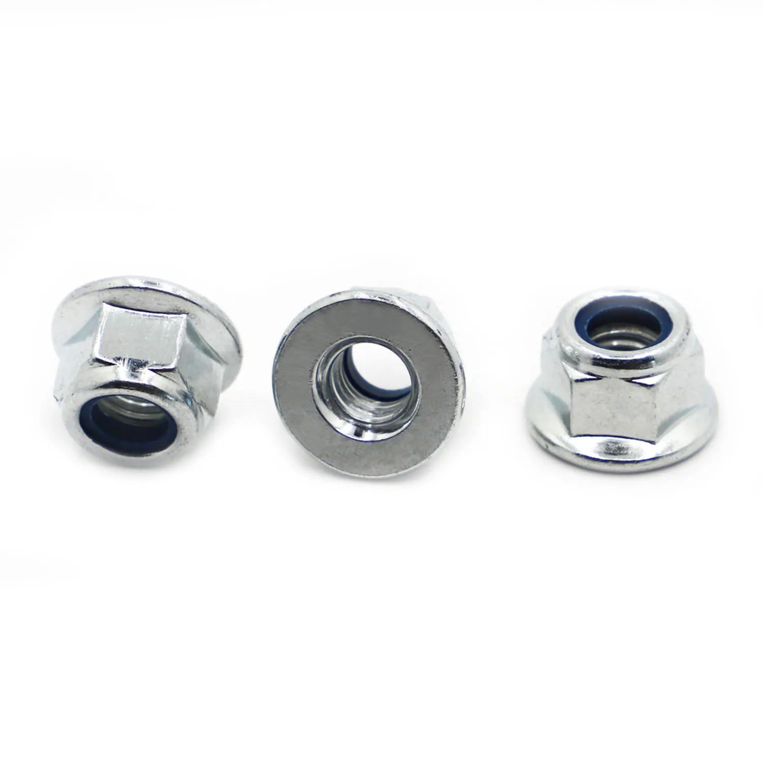 Zinc-plated-Carbon-Steel-Nylon-Insert-Hex-Flange-Self-locking-Locking ...