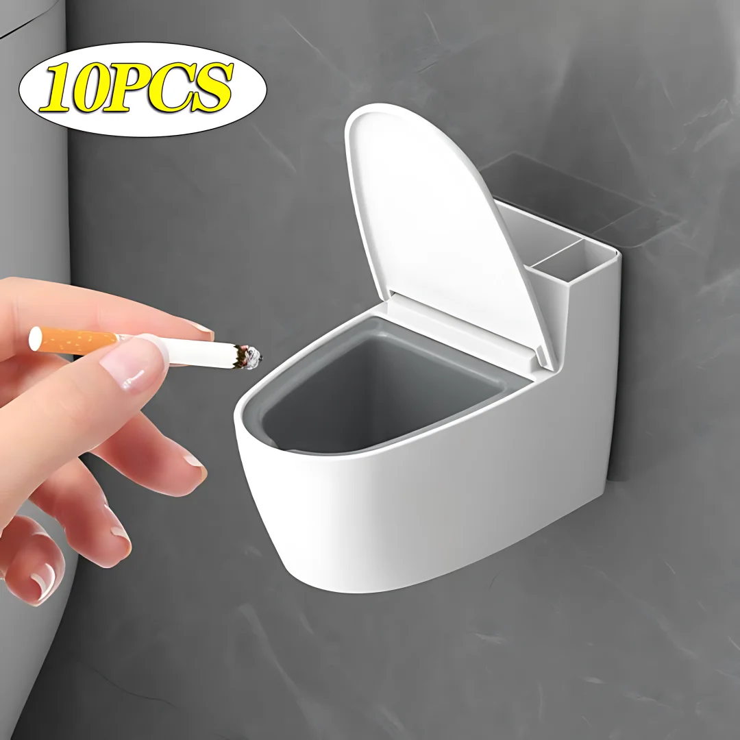 Toilet-Ashtray-Wall-Mounted-Ashtray-With-Lid-Bathroom-Hanging-Wall ...