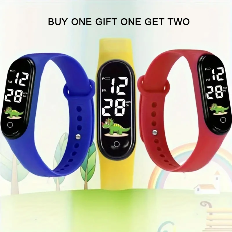 Reloj-Digital-LED-inteligente-para-ni-o-y-ni-a-pulsera-impermeable-con ...