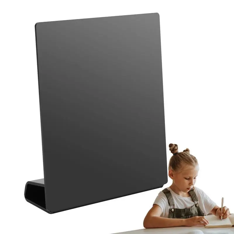Desk Whiteboard Black Dry Easel Reusable Erase Board With Stand ...