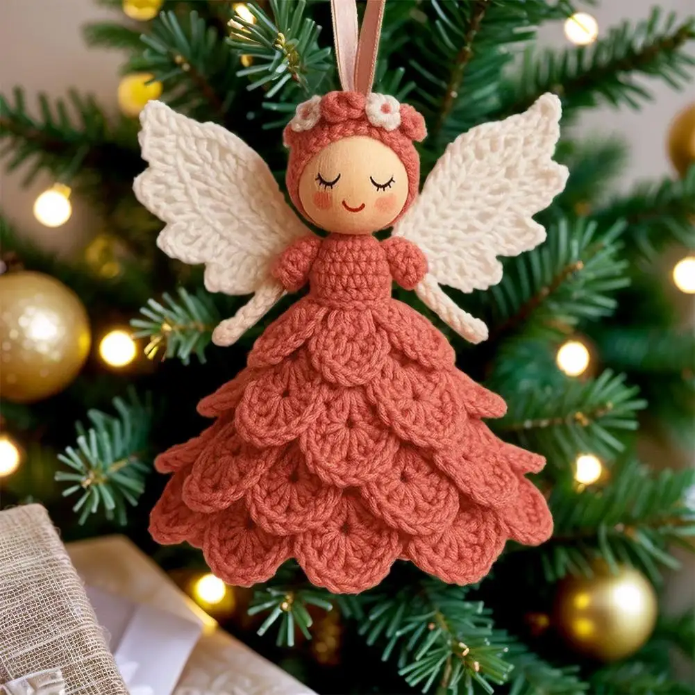 Christmas DIY Angel Decoration Crochet Hook Material Finished Product ...