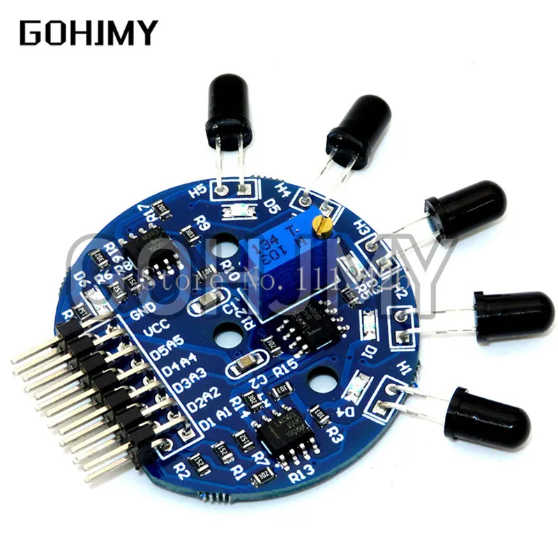 5 Way Flame Sensor Module Digital Analog Signal Dual Output Fire