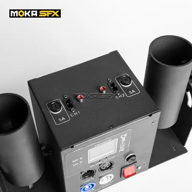 Moka Sfx 2 Shot Confetti Machine Double Streamer Launcher Electric Blaster Dmx Távirányító ...