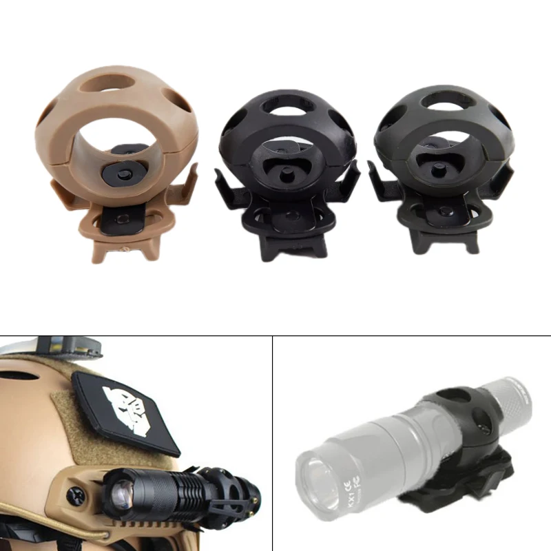 Helmet Special Lighting Flashlight Support | Tactical Flashlight ...