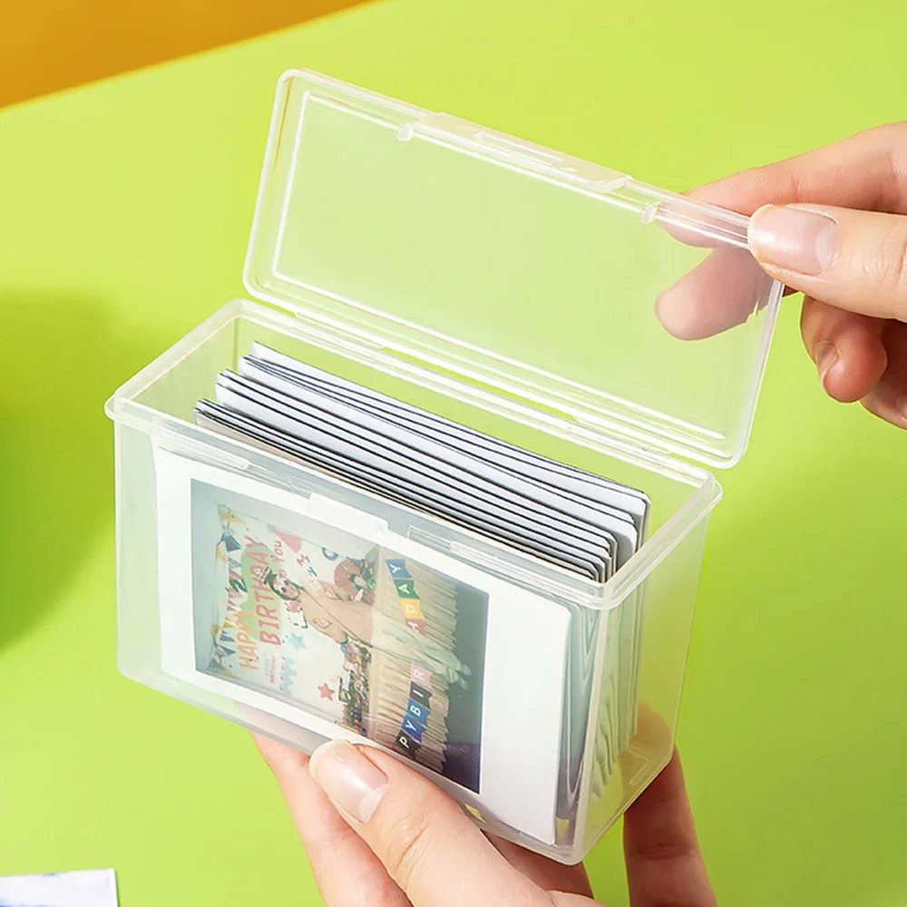 Mini-Rectangle-Transparent-Storage-Box-Idol-InsPhoto-Storage-Case ...