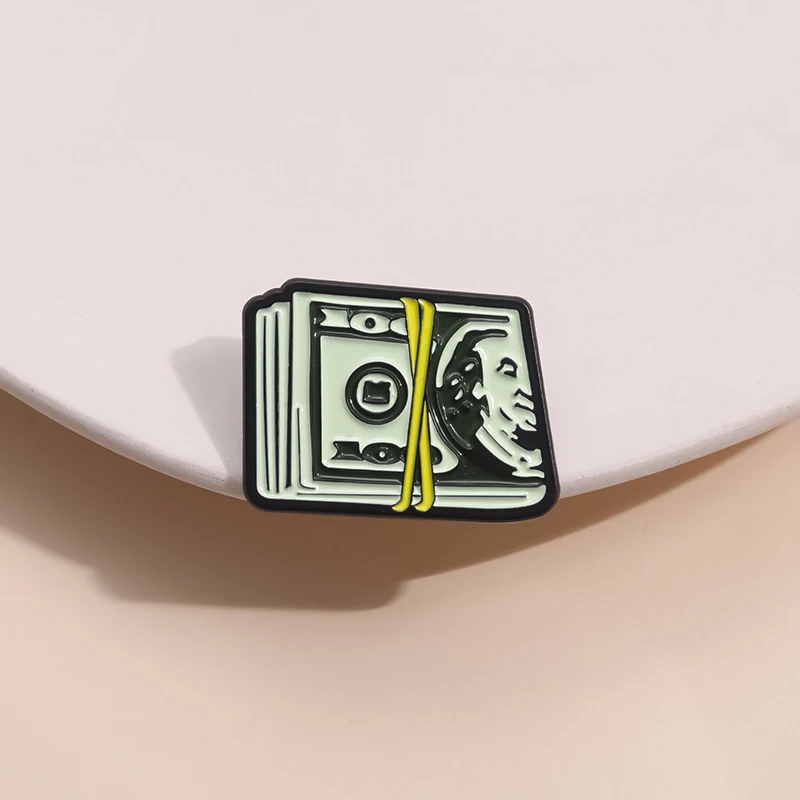 Creative-Money-USD-Symbol-Enamel-Pin-Banknote-Money-Shape-Brooch-Lapel ...