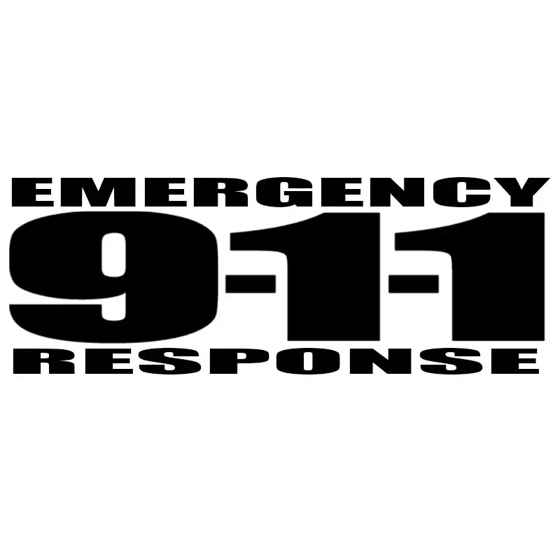 Cartoon-911-Emergency-Response-Creative-Car-Sticker-Pvc-Fashion-Auto-Window-Exquisite-Decal ...