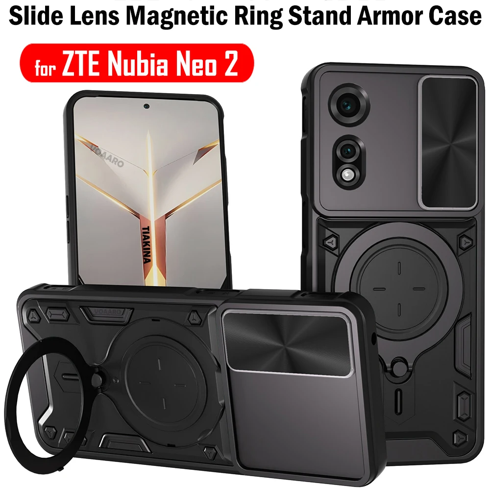 Slide Lens Armor Funda for ZTE nubia Neo 2 5G Case for ZTE nubia Neo 2 ...