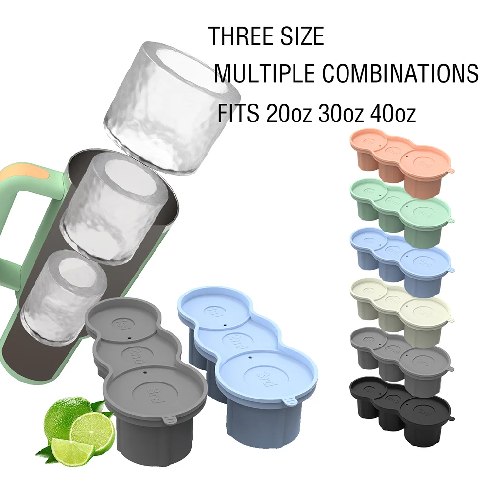 Ice-Cube-Tray-For-Stanley-Silicone-Cylinder-Ice-Cube-Mold-With-Lid ...