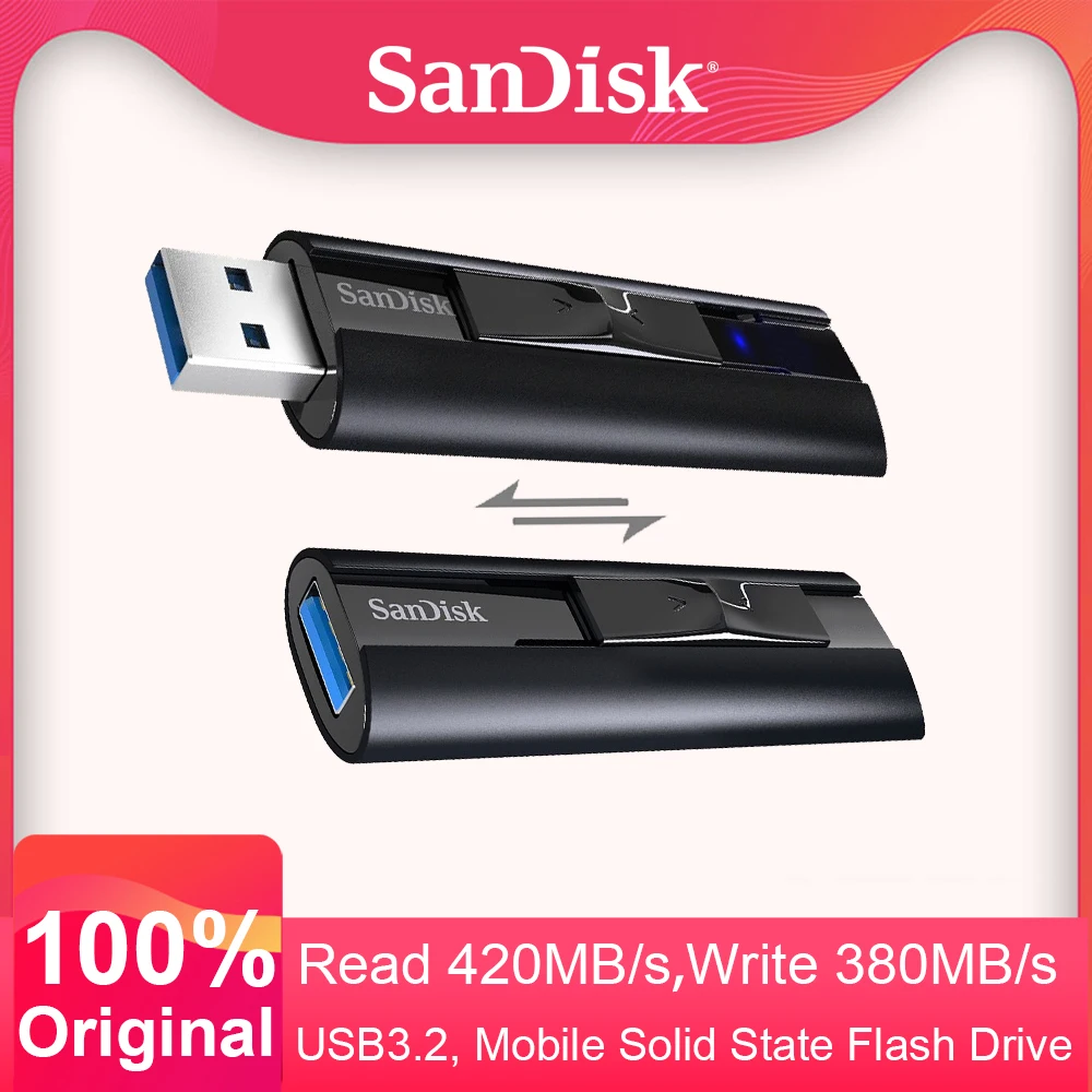 SanDisk-Extreme-Pro-USB-3-2-128GB-256GB-unidade-flash-de-estado-s-lido ...