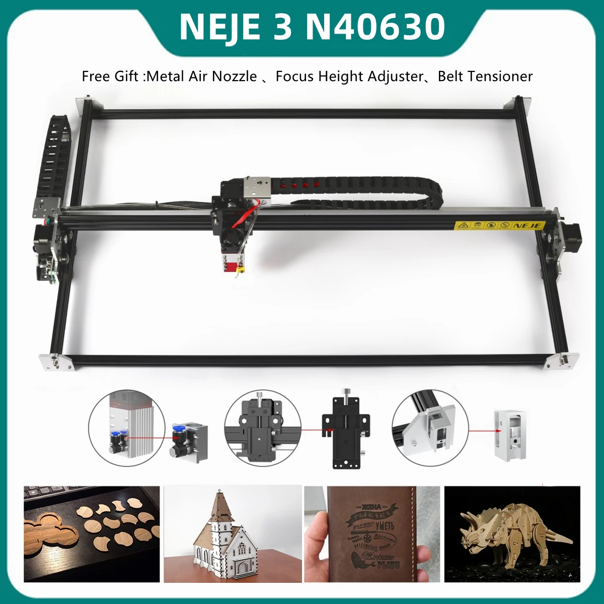 Neje Master 2s Max N40630 Cnc Laser Engraving Cutting Machine Wood ...