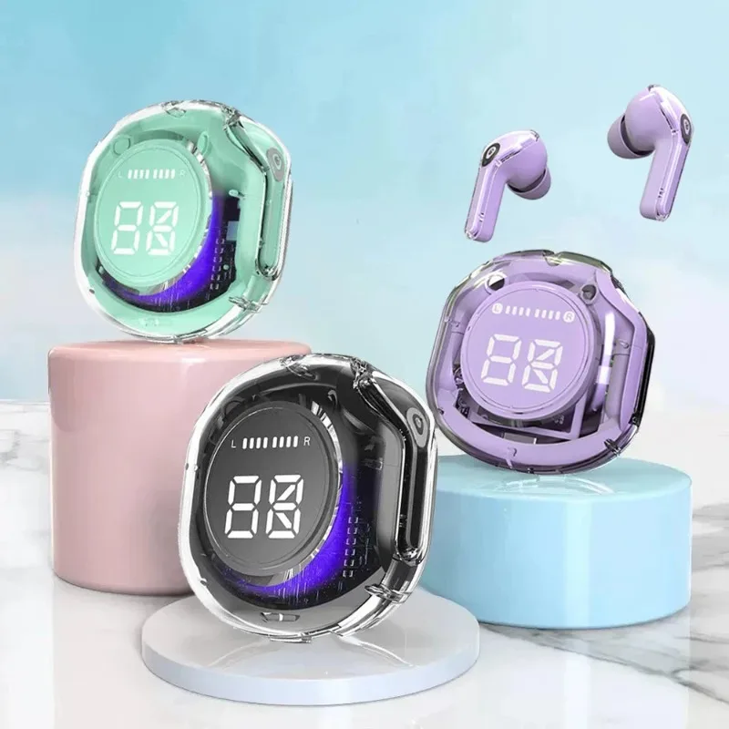 Fones-de-ouvido-sem-fio-com-display-digital-LED-fones-de-ouvido-est-reo ...