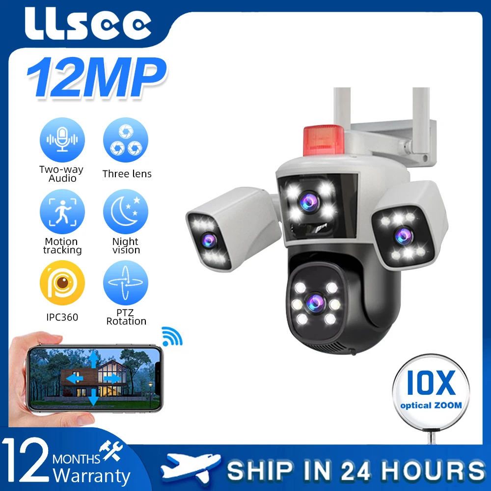 LLSEE-12MP-8K-c-mara-de-vigilancia-WiFi-4-lentes-zoom-10x-c-mara-WiFi ...