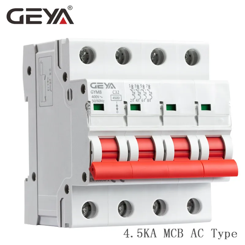 Geya Gym8 4Pole Din Sal Kapcsoló Minár Kutrácius 6A-63A Rain Mcb 400V Ondia – FIXO.hu