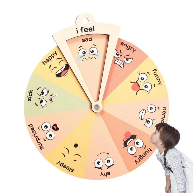 Wooden-Feelings-Wheel-Montessori-Emotion-Wheel-Feeling-Expression-Wheel ...