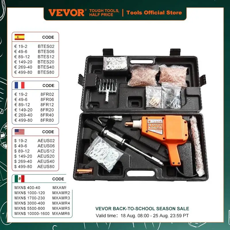 VEVOR-Stud-Welder-Dent-Repair-Kit-800W-Auto-Body-Spot-Welder-Puller ...
