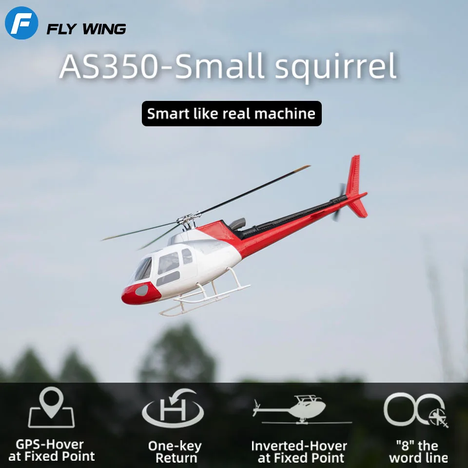FLYWING-AS350-Squirrel-RC-Helicopter-M10-GPS-Self-stabilizing-6CH-3D ...