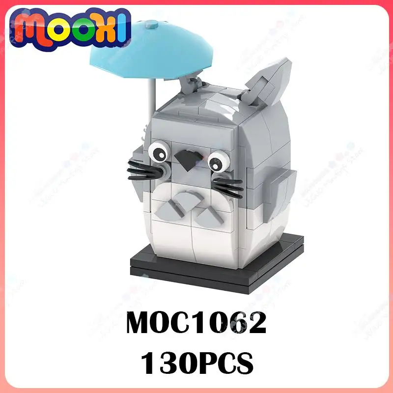 MOC1062-My-Neighbour-Totoro-Anime-Cute-Animals-MOC-Building-Blocks ...