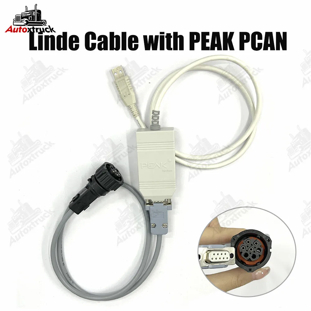 For-Linde-Cable-VNA-Series-PEAK-PCAN-USB-Diagnosis-cable-Forklift-Crown ...