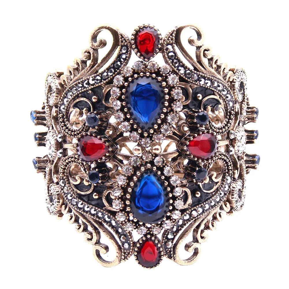 Sunspicems Vintage Turkish Jewelry Resin Bangle Cuff Bracelet Arabic ...