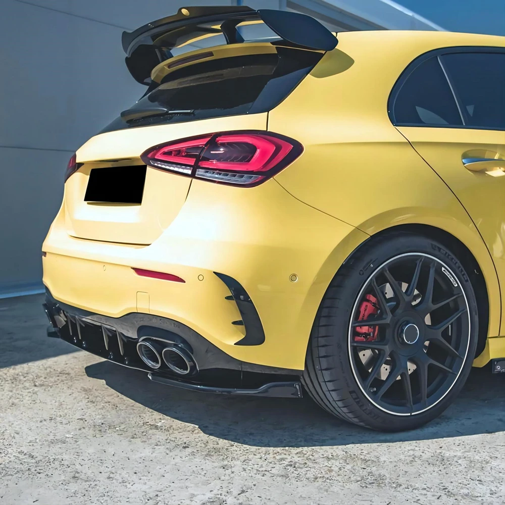 Rear Bumper Diffuser Side Splitters For Mercedes A Class W177 V177 A35 ...