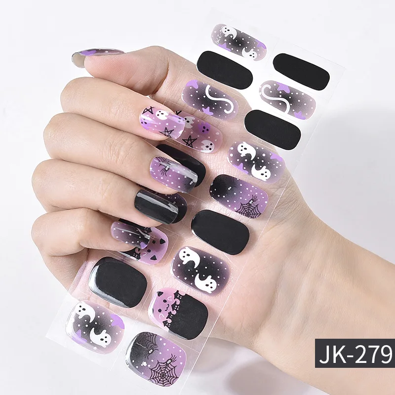 1-Sheet-Halloween-Design-Semi-cured-UV-Gel-Nail-Art-Stickers-Full-Cover ...