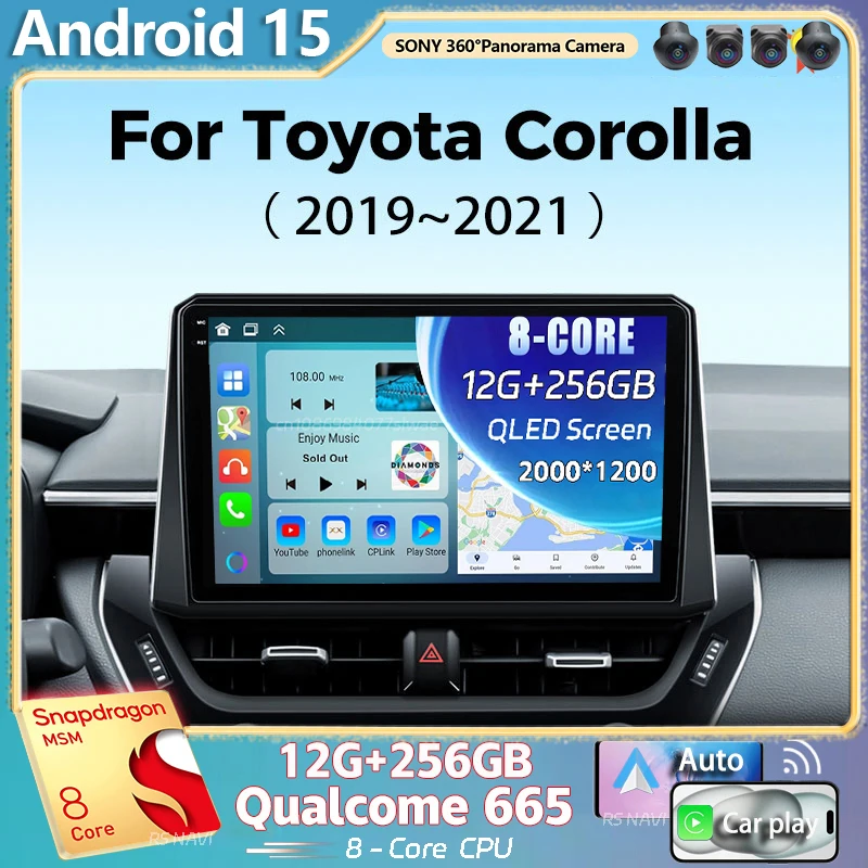 Android 15 For Toyota Corolla 12 Cross 2019-2022 2K QLED Android Car ...