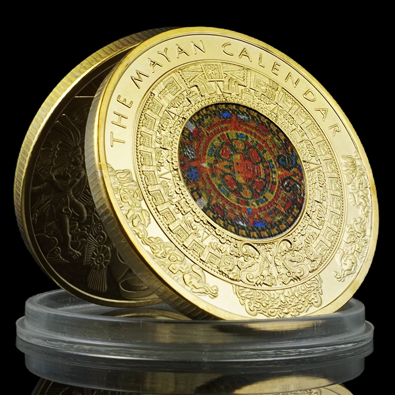 Mexico-Maya-Culture-Gold-Plated-Sovenior-Coin-Prophecy-The-Mayas ...