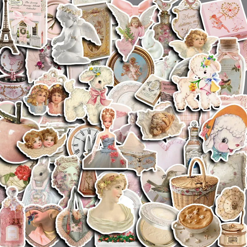 60pcs-Retro-Pink-Sticker-Diy-Computer-Stickers-for-Water-Bottles ...