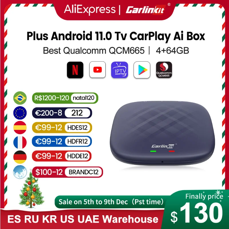 Carlinkit Carplay Ai Box Plus Android 11 4+64gb Wireless Carplay Android Auto For Youtube ...