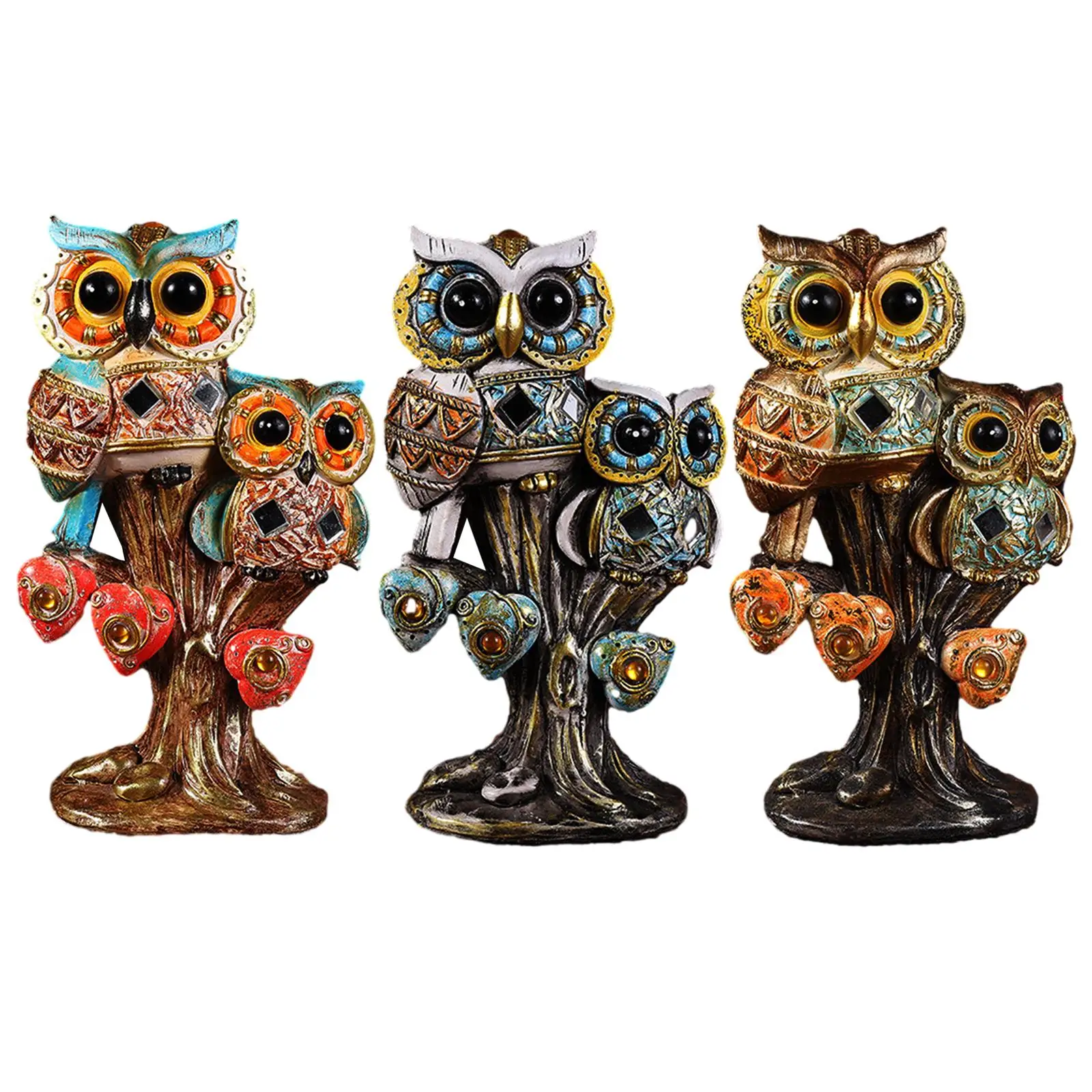 Owl-Figurine-Resin-Owl-Statues-Artificial-Animal-Craft-Modern ...